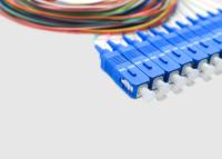 China Outdoor 12 Core SC Fiber Optic Pigtail 1m Single Mode 9/125um for sale