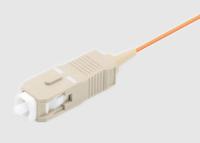 China Orange Multimode  OM3 SC PC 50/125nm Fiber Optic Pigtail for sale