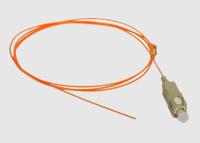 China Orange Multimode  OM3 SC PC 50/125nm Fiber Optic Pigtail for sale