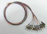 China 12 Fiber 12 Color Fan Out FC 2M Single Mode Fiber Pigtail APC Low Loss for sale