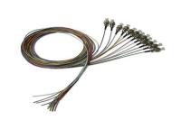 China 12 Fiber 12 Color Fan Out FC 2M Single Mode Fiber Pigtail APC Low Loss for sale