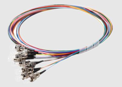 China 12 Fiber 12 Color Fan Out FC 2M Single Mode Fiber Pigtail APC Low Loss for sale