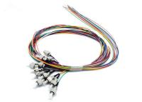China 12 Fiber 12 Color Fan Out FC 2M Single Mode Fiber Pigtail APC Low Loss for sale