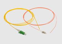 China PVC APC 3m 10Gb 50/125um LC OM1 Multimode Fiber Pigtail for sale