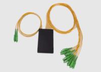 China ABS PLC 2x8 Optical Fiber Splitter Single Mode 1260-1650nm Low Insertion Loss for sale