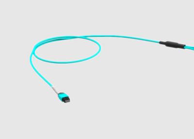 China 3.0MM 100G OM4 MPO Fiber Cable for sale
