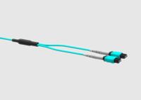 China 3.0MM 100G OM4 MPO Fiber Cable for sale
