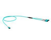 China 3.0MM 100G OM4 MPO Fiber Cable for sale