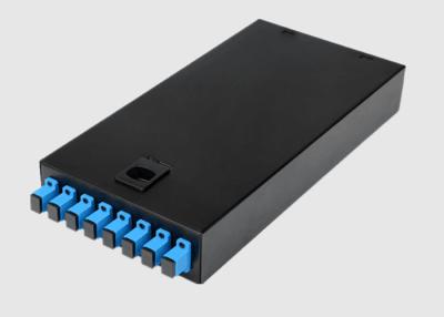 China 8 Port LGX Fiber Optic Patch Panel 1U Rack Mount LC Multimode for sale