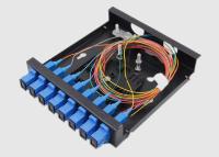 China 8 Port LGX Fiber Optic Patch Panel 1U Rack Mount LC Multimode for sale
