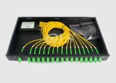 China SC/LC 1U Fiber Optic Patch Panel 12 Fibers PLC Splitter for 19 Inch Rack for sale