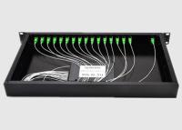 China SC/LC 1U Fiber Optic Patch Panel 12 Fibers PLC Splitter for 19 Inch Rack for sale
