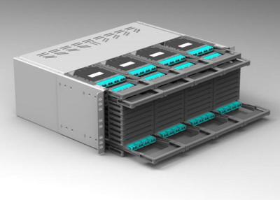 China SC 4U HD Fiber Patch Panel 576 Cores MPO Adapter Rack Mount for sale