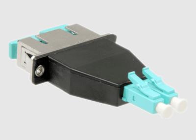 China Duplex LC to SC Multimode Fiber Optic Adapter OM3 Ceramic Sleeve 0.2dB for sale