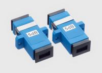 China SC-SC Female to Female Fixed Flange Optical Fiber Attenuator 1-30dB 1250-1625nm for sale