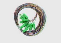 China 12 Colorful Single Mode 0.9mm SC UPC Corning Fiber Optic Pigtails for sale