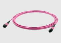 China QSFP Single Mode OM4 Aqua 5M OFNR MTP MPO Fiber Patch Cable for sale
