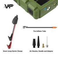 China 4000A Peak Current USB Emergency Jump Starter VP Batteries With Air Compressor for sale