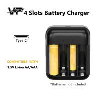 China 4 Slots 1.5V Li ion Rechargeable VP Battery Charger For AA and AAA Batteries M7032 for sale