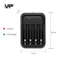 China 4 Slots 1.5V Li ion Rechargeable VP Battery Charger For AA and AAA Batteries M7032 for sale