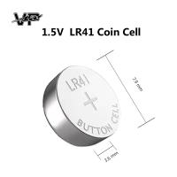 China LR41 AG3 Mercury Free 1.5 Volt Alkaline Button Cell Battery VP With High Capacity for sale