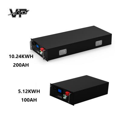 China VP 10.24KWH 200AH Home Lifepo4 Battery Storage High Current ESS With Smart Management for sale