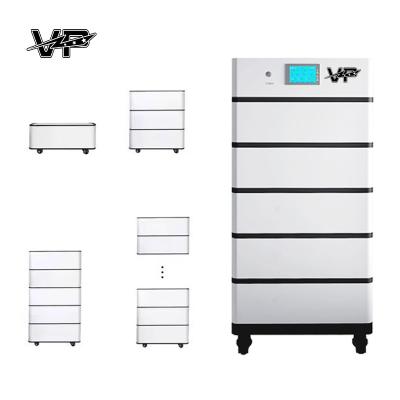 China 5*32S1P Home Energy Storage System 25.6KWH 512V Floor Mounted VP LiFePO4 Solar Battery for sale