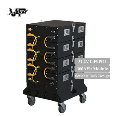 China IP20 Home Energy Storage System 51.2V 100AH Renewable Ready Rack Solution for sale