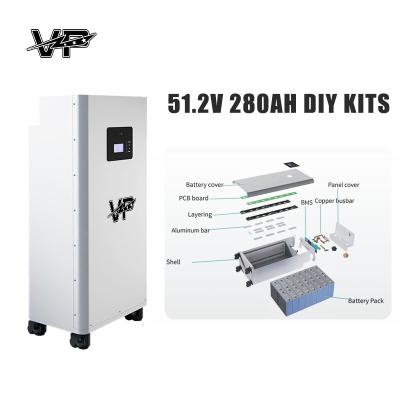 China 8000 Cycles 51.2V Home Energy Storage System DIY KITS BMS VP Battery for sale