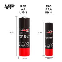 China High Energy 1.5V Aaa Zinc Carbon Battery R03 UM4 35mins VP Batteries For Toy Remote Control for sale