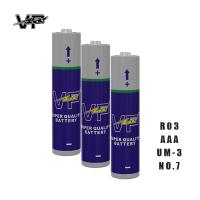 China VP R03 Carbon Zinc Dry Cell UM4 AAA Primary Batteries Single Use 25mins for sale