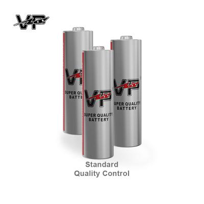 China Anti Corrosion VP Batteries R6P AA UM3 Metal Shell Carbon Zinc Battery  90mins 16g for sale