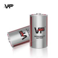 China VP R20 Carbon Zinc Dry Cell D Size UM1 Metal Jacket 300mins 1.5 V Carbon Zinc Battery for sale