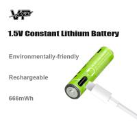 China Fast Charging 666mWh USB Lithium Ion Aaa Rechargeable VP Batteries AAA Li Ion Cell for sale