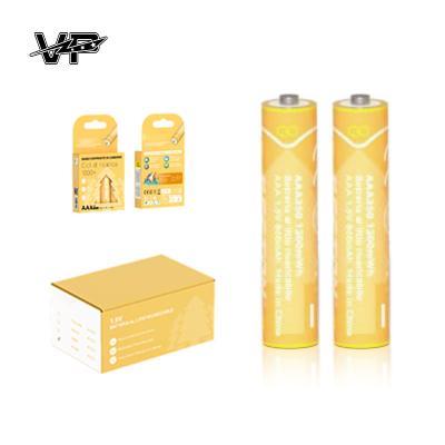 China Aaa 1.5 V Rechargeable VP Li Ion Battery for sale