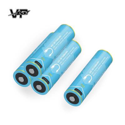 China VP 7400mWh 3.7 V 18650 Li Ion Rechargeable Battery With USB C Charging Cable for sale