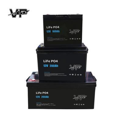 China VP 12V 200AH Rechargeable Lithium Ion Lifepo4 Battery Pack for Home Energy Storage System for sale