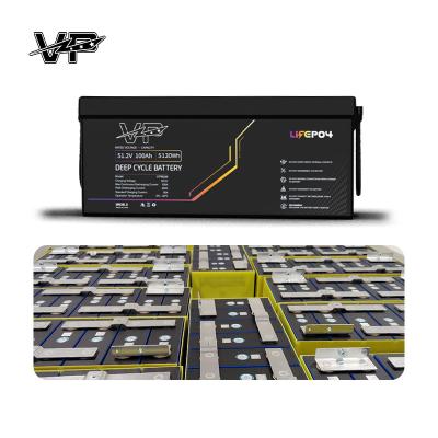 China 51.2V 100AH Smart Solar VP Batteries Lithium iron Phosphate Pack for Electric Power Systems for sale