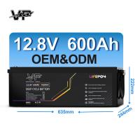 China 7680Wh VP Prismatic LiFePO4 12V 600AH Lead to Lithium Upgrade Energy Storage Battery for sale