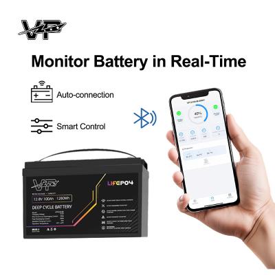 China VP 12V 100ah Customizable Solar Battery with BMS Lithium Ion Battery Pack Power Supply for sale