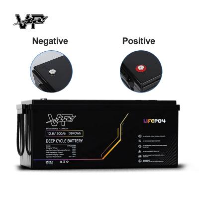 China Rechargeable LiFePO4 Energy Storage UPS 12V 300Ah 4000 Cycle Times VP Li ion Battery for Backup for sale