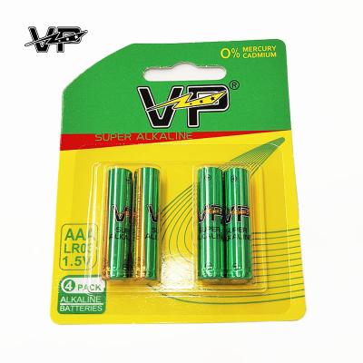 China Leakproof Aaa Alkaline Cell Lr03 Am4 VP Batteries with 5-Year Shelf Life for sale