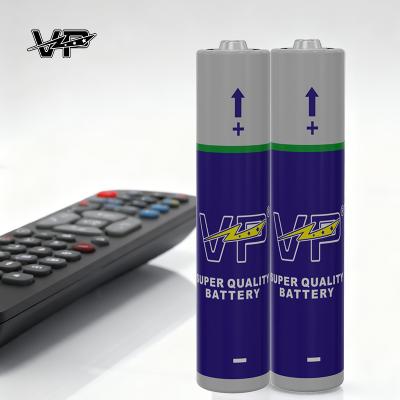 China AAA R03 Carbon Zinc Battery Supplier VP UM4 Dry Cell for Clock and Flashlight for sale