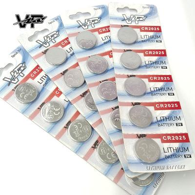 China High Energy Density CR 1625 Button Battery 3V 95mHA VP Lithium Coin Cell for sale