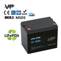 China Rechargeable LiFePO4 Battery Pack 12V 12.8V 100Ah Energy Storage System for sale