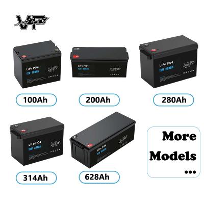 China Deep Cycles Rechargeable LiFePO4 Energy Storage Lithium Battery 12V 628AH for Solar System for sale