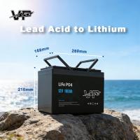 China 12V 100AH Charging Lithium Iron Phosphate Batteries Off Grid and Hybrid Solar System for sale