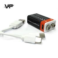 China Bulk Wholesale 9V USB C Rechargeable Lithium Ion Battery for Smoke Alarms | Battery Factory for sale