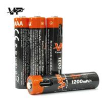 China OEM Custom Logo AAA Li-ion Polymer Rechargeable Battery USB-C Charging with CE RoHS for sale