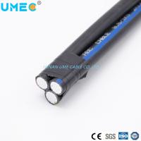 China Round Wire PE/PVC/XLPE Insulated Aluminum Condcutor Triplex Service Drop Cable for Outdoor for sale